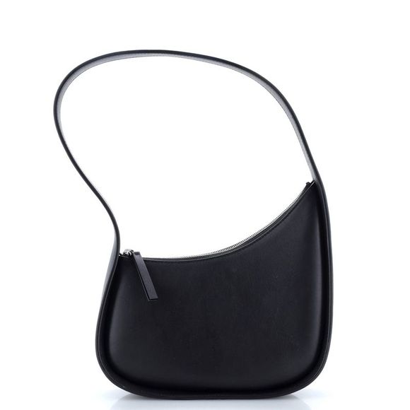 The Row | Bags | The Row Half Moon Shoulder Bag Leather Black | Poshmark